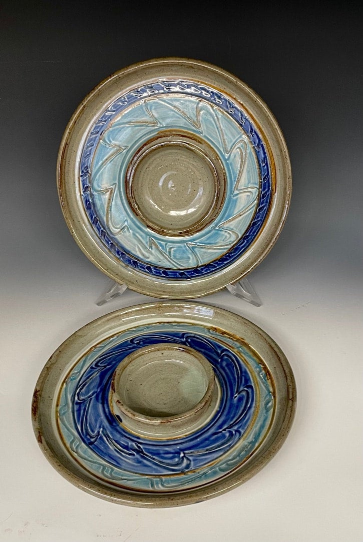 bread and oil dipping plates | Eckels Pottery and Fine Craft Gallery