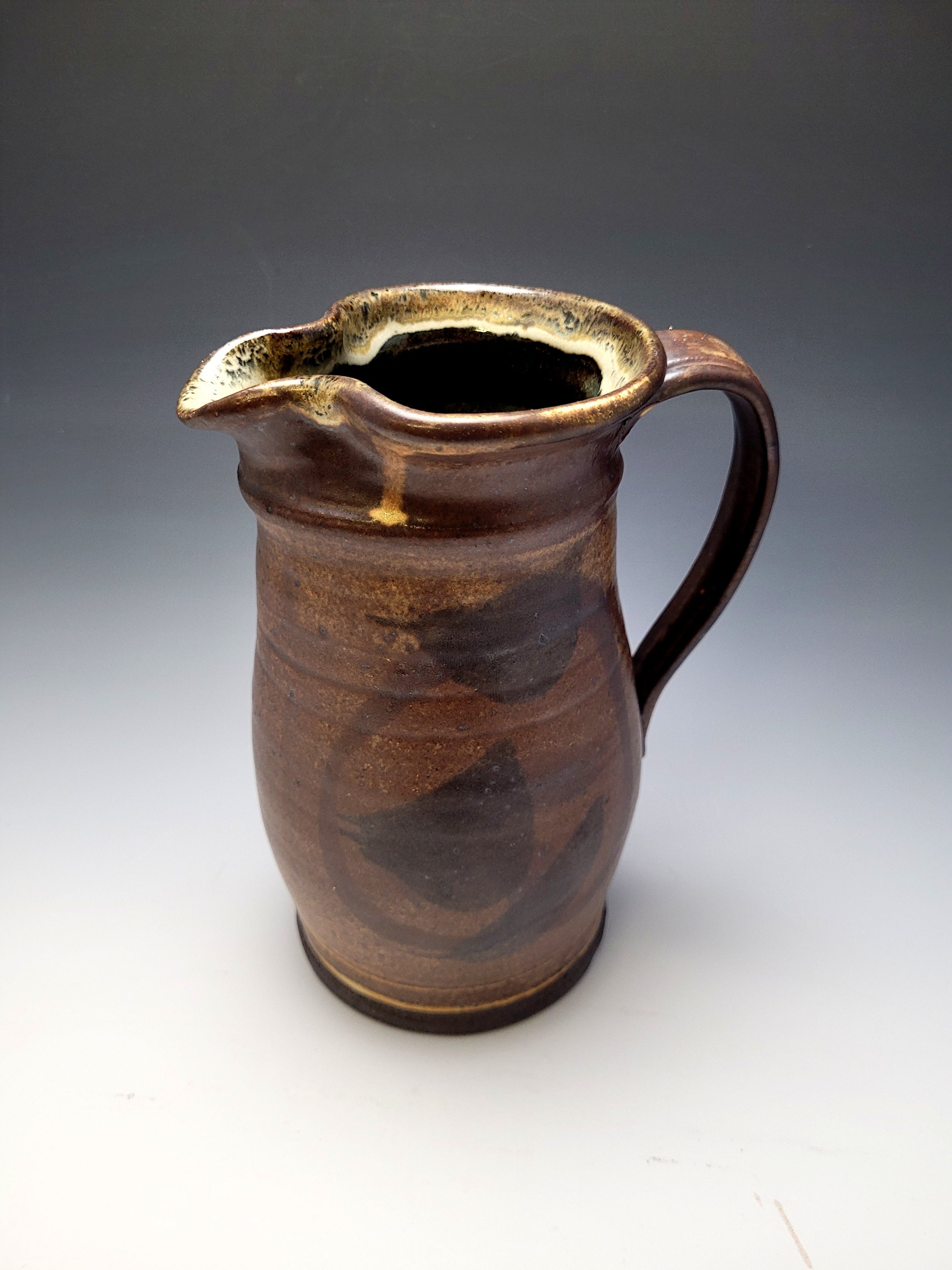Brown Soda-Fired Pitcher | Eckels Pottery and Fine Craft Gallery